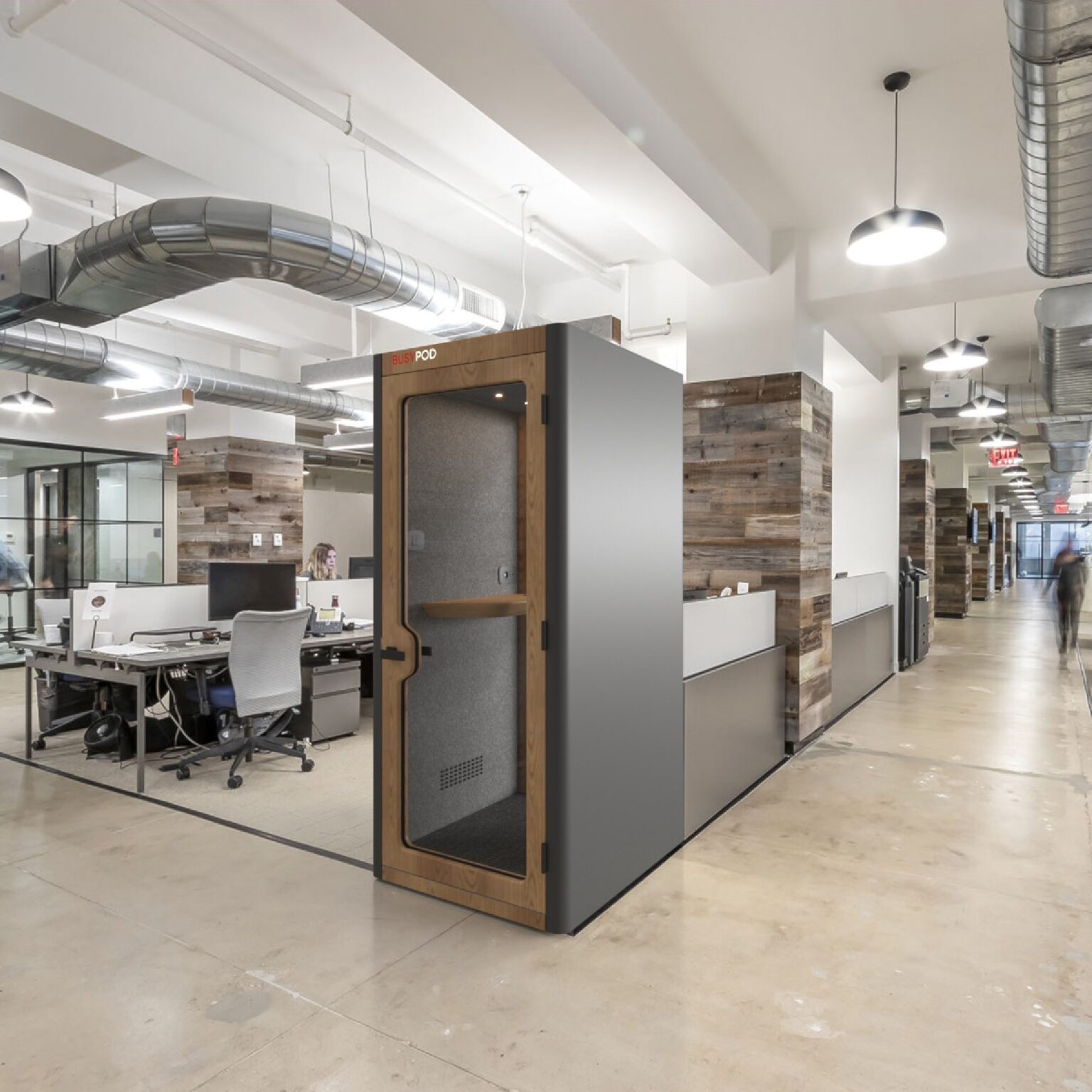 Office Phone Booth - Oak zone